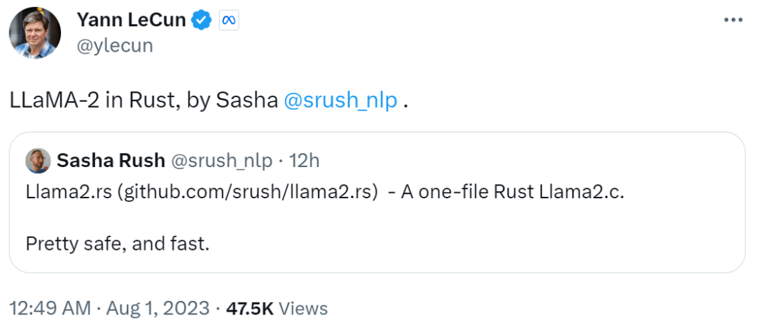爆火Llama 2一周请求下载超15万，有人开源了Rust实现版本 - 知乎