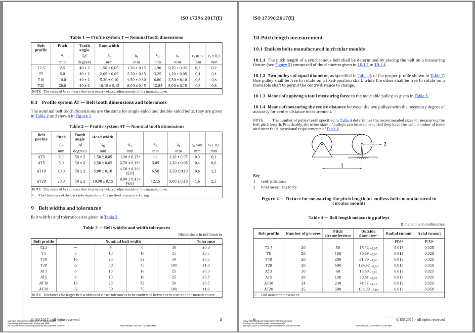 ISO 17396-2017（原文PDF）+Chinese（ISO中文版翻译）同步带传动--公制节距、T和AT梯形剖面系统、带及带轮 - 知乎