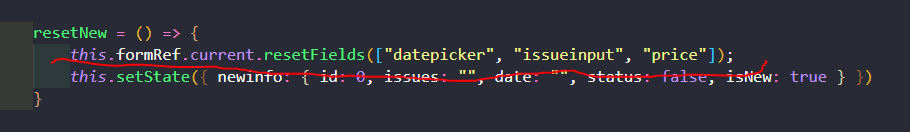 React Class Component ref Antd Form resetFields - 知乎