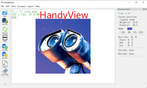 方便的看图比图工具HandyView – 安装使用 - 知乎