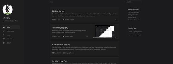 清新简约之美，开源个人博客：Jekyll Theme Chirpy - 知乎