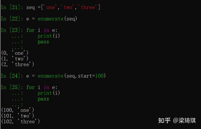 Python 中的 Enumerate和next函数 知乎