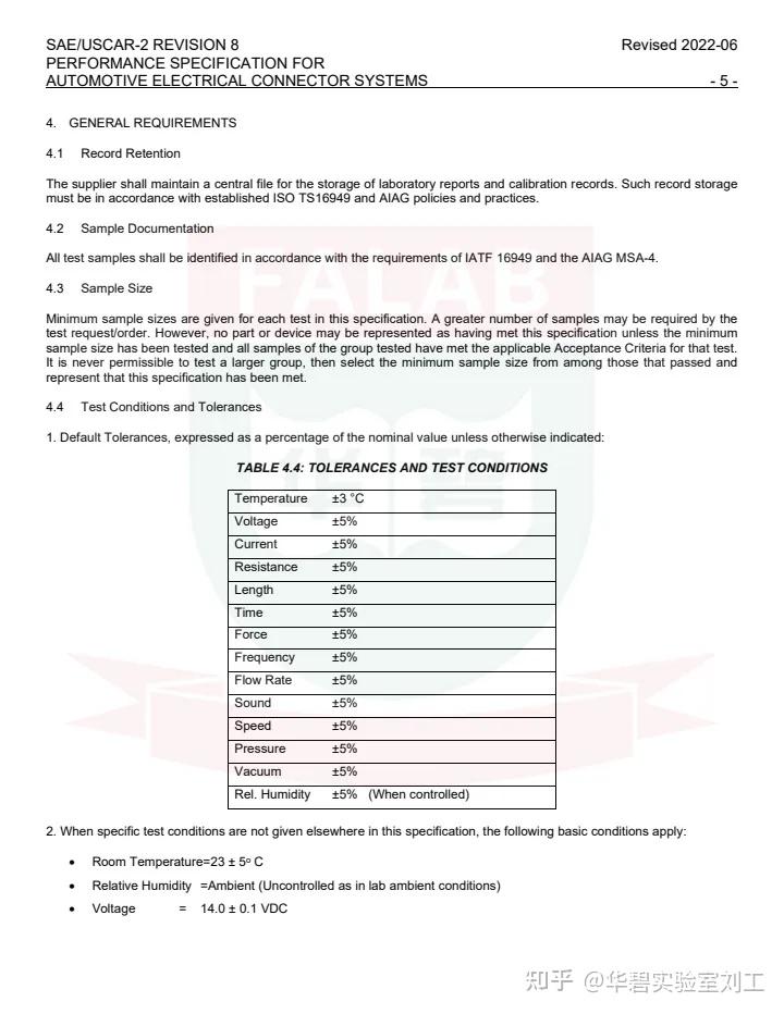 SAE USCAR-2 (Rev 8)2022汽车电连接器系统性能规范 - 知乎