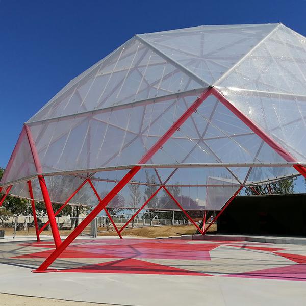 ETFE膜结构丨公园的优美ETFE单层圆顶 - 知乎