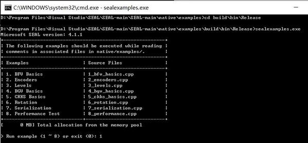 Microsoft-SEAL库 示例运行及分析（1） - 知乎