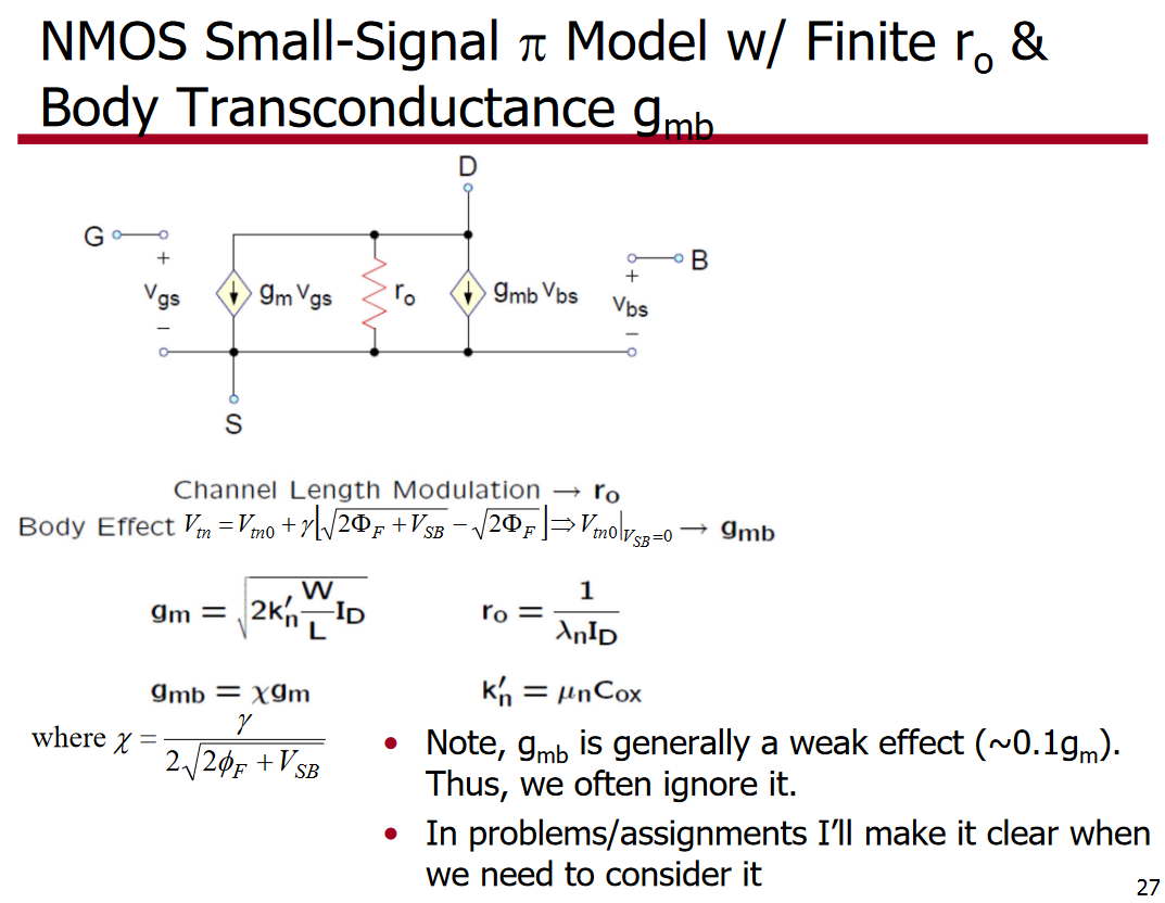 PMOS小信号模型复习 - 知乎