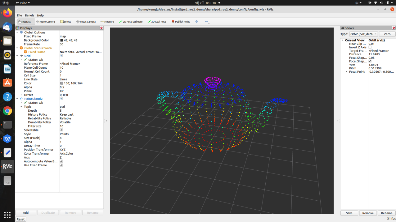 ROS 2中用RViz 2可视化PointCloud2数据（一） - 知乎