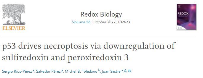 文献解读 | p53通过下调硫氧还蛋白和过氧还蛋白3驱动坏死性凋亡 - 知乎