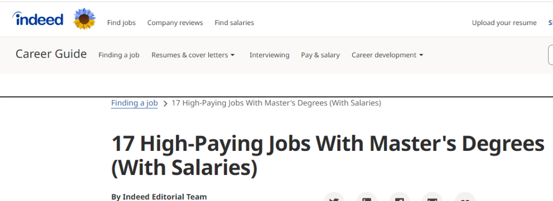平均工资超过$ 100,000的17个硕士高薪工作 - 知乎
