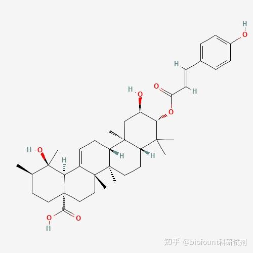 3-O-trans-p-Coumaroyltormentic acid；CAS号： 121064-78-6 - 知乎