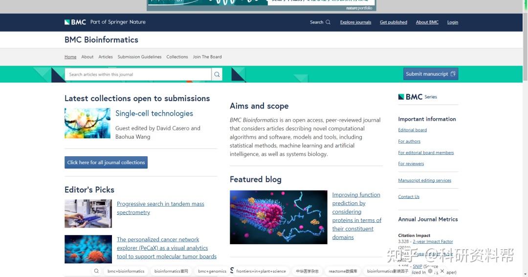 期刊推荐 | 生物学领域，影响因子2+，命中率高且审稿快！ - 知乎