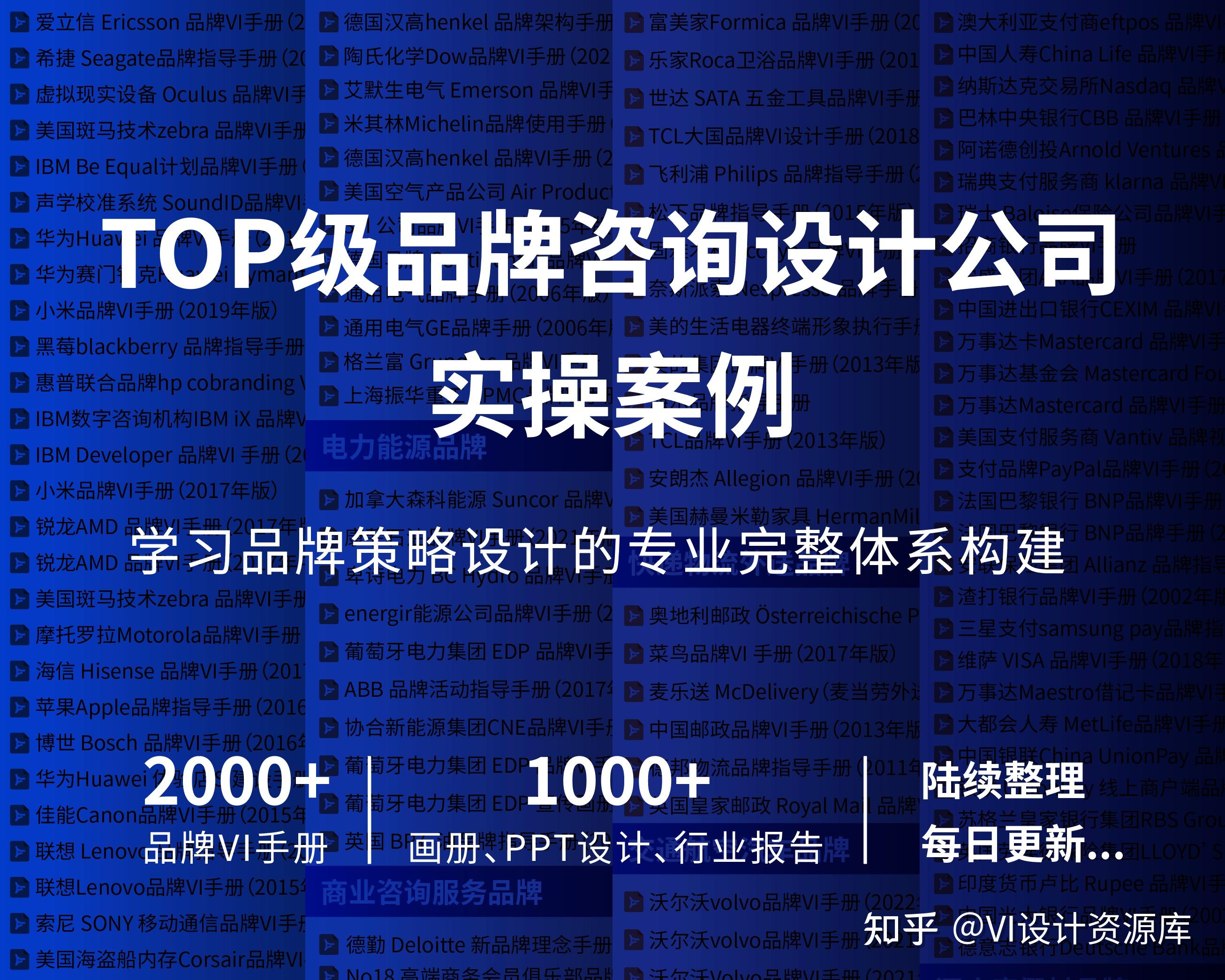 2000+套知名品牌VI手册设计下载（11月更新） - 知乎