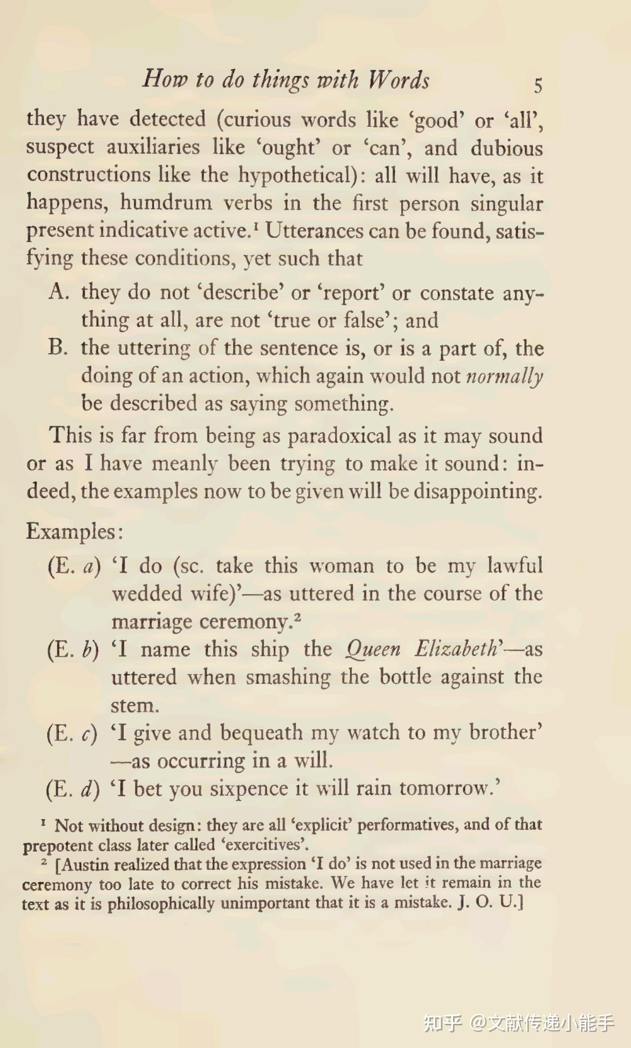 约翰·朗肖·奥斯汀,如何以言行事,英文版,How to do things with words by J.L.Austin 1962 - 知乎