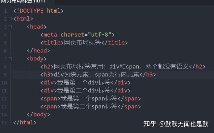 html02-网页布局标签 - 知乎