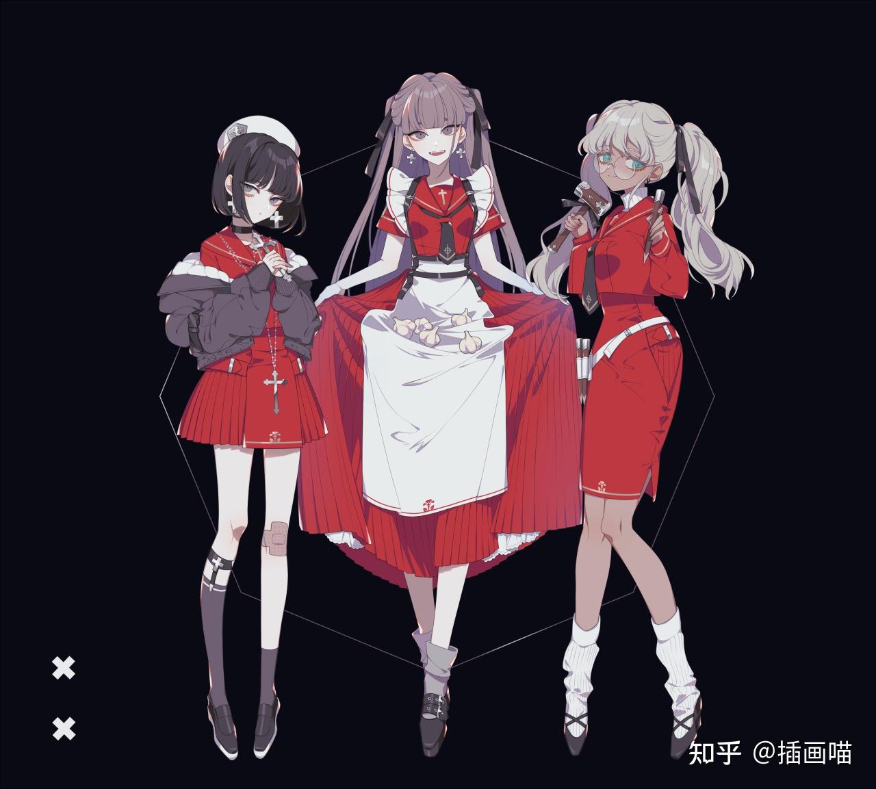 宝藏插画师分享|しきみ（shikimi）|属于成人的黑暗童话 - 知乎