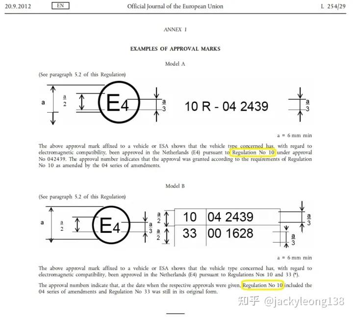 汽车零部件E-mark和整车e-mark认证有什么区别？具体测试要求及标准介绍 - 知乎