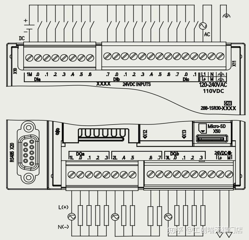 S7-200SMART PLC接线 - 知乎