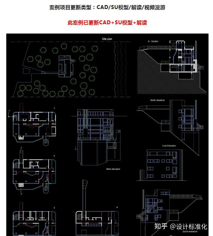 CAD+SU模型+解读 | Richard Meier 理查德·迈耶：Douglas House 道格拉斯住宅 - 知乎