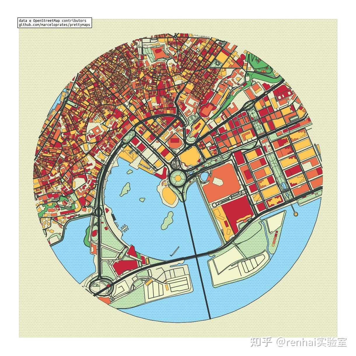 Prettymaps&streamlit：秒出好看的地图海报 - 知乎
