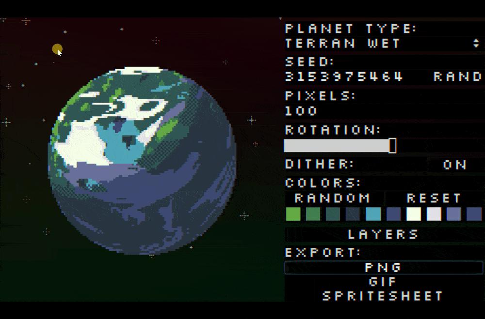 好玩又好看！像素风星球生成器 Pixel Planet Generator - 知乎
