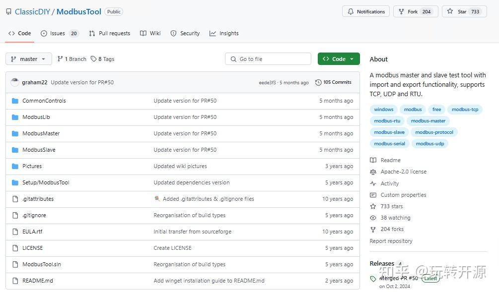 ModbusTool：C#开发的Modbus TCP/RTU主从通信开源工具 - 知乎