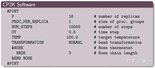 CP2K Tutorial - PIMD - 知乎