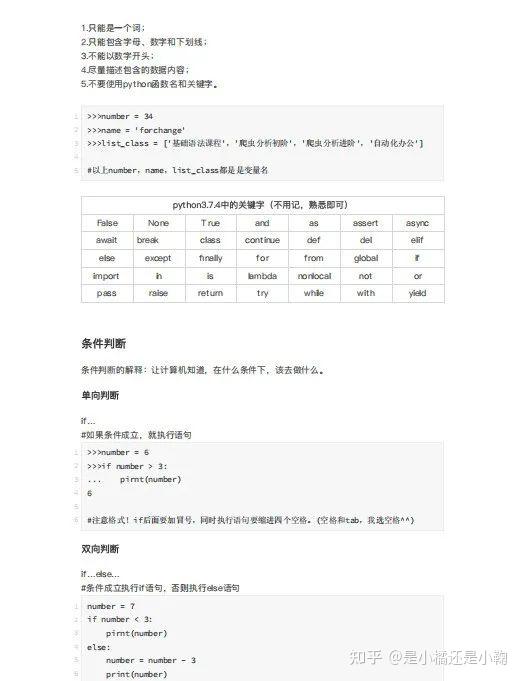 Python基础语法看一篇就够了，全网最全python语法笔记汇总 知乎 1160