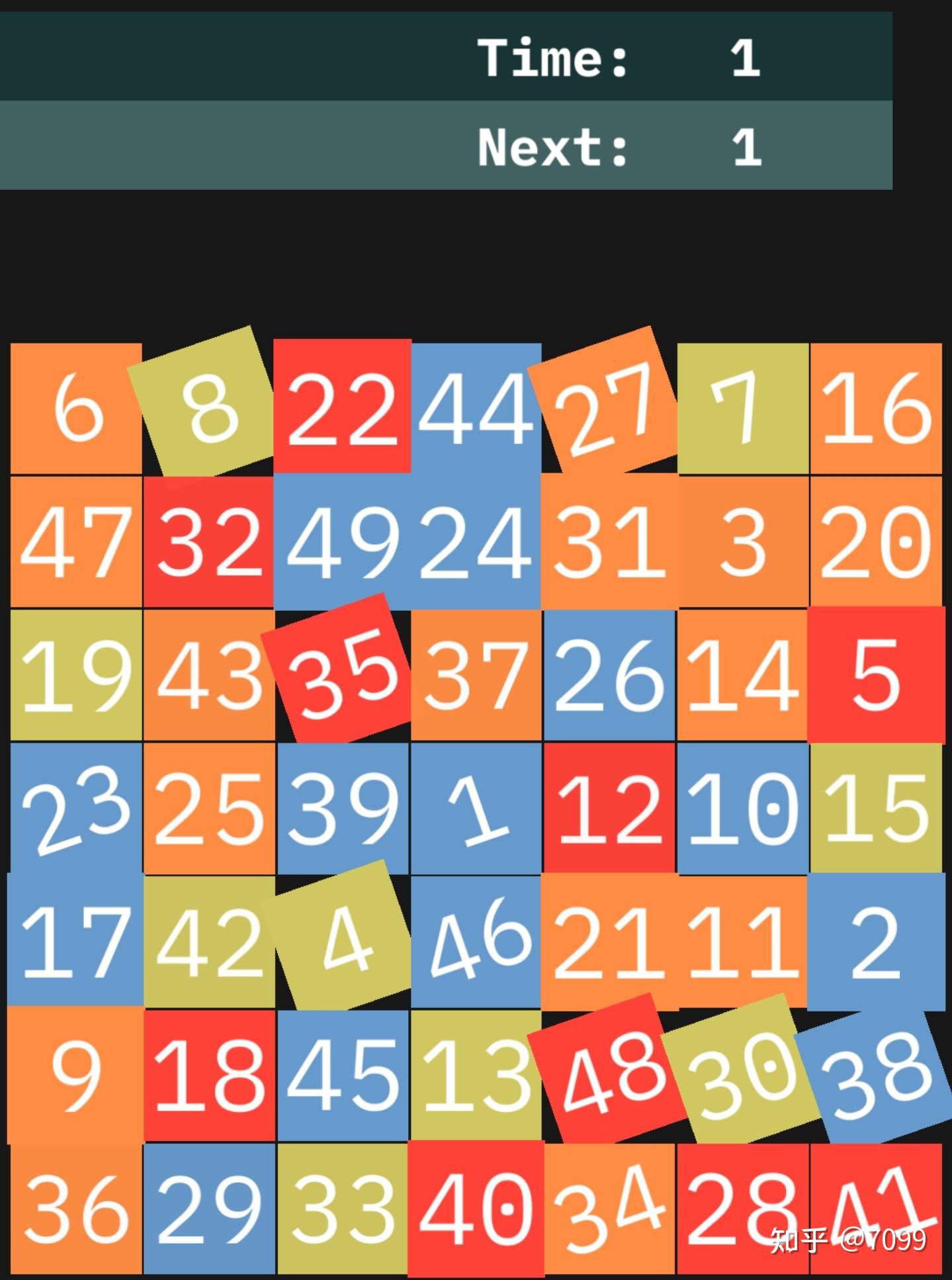 舒尔特表(Schulte Table) - 本人训练成果 - 知乎