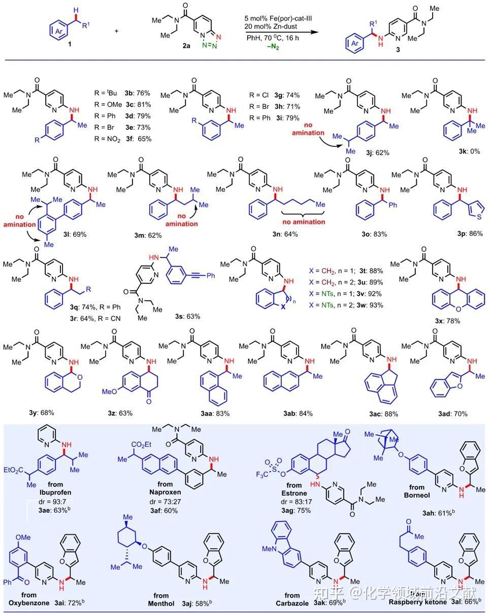 JACS：铁催化分子间苄位C(sp³)−H胺化反应 - 知乎