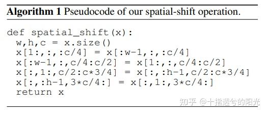 【简读】关于S2-MLP中的空间移位操作(Spatial-Shift)理解 - 知乎