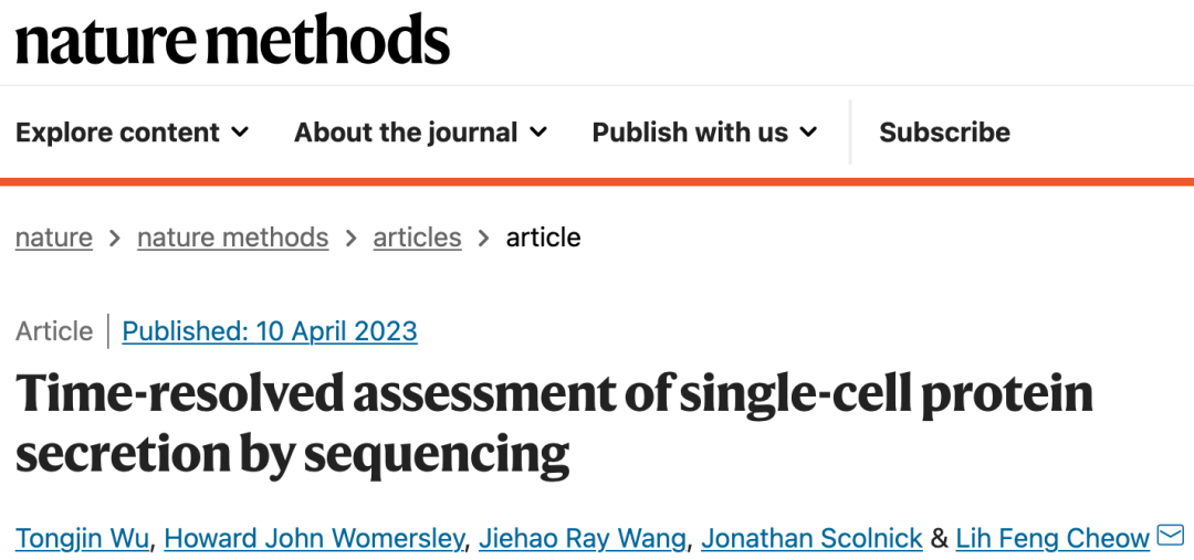 科学家实现单细胞蛋白质分泌的时间分辨评估，弥补单细胞多组学技术的不足 - 知乎