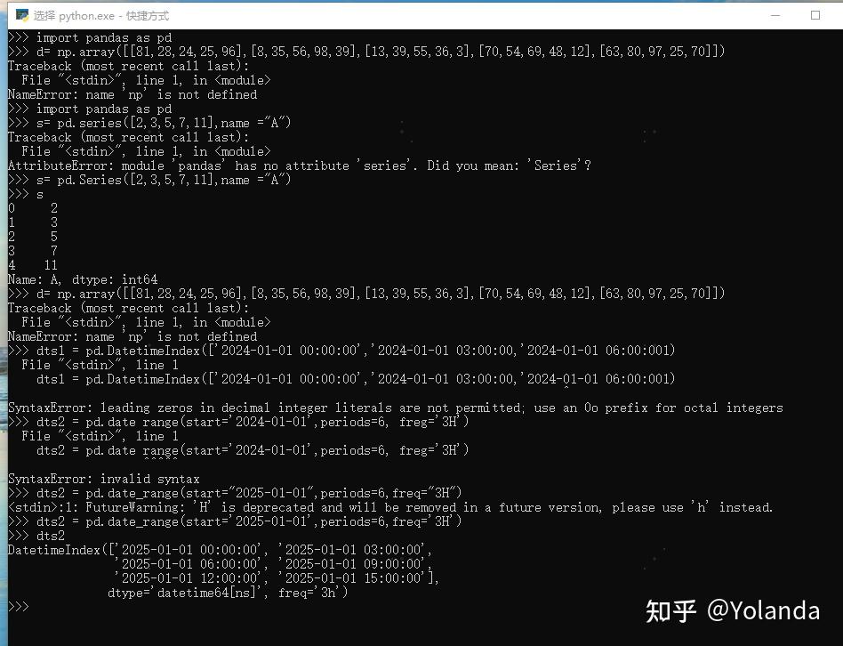 #CDA-Python学习打卡-pandas语言基础 - 知乎