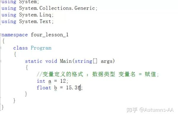 Unity游戏开发03 C的数据类型，变量以及命名规范 知乎 6257