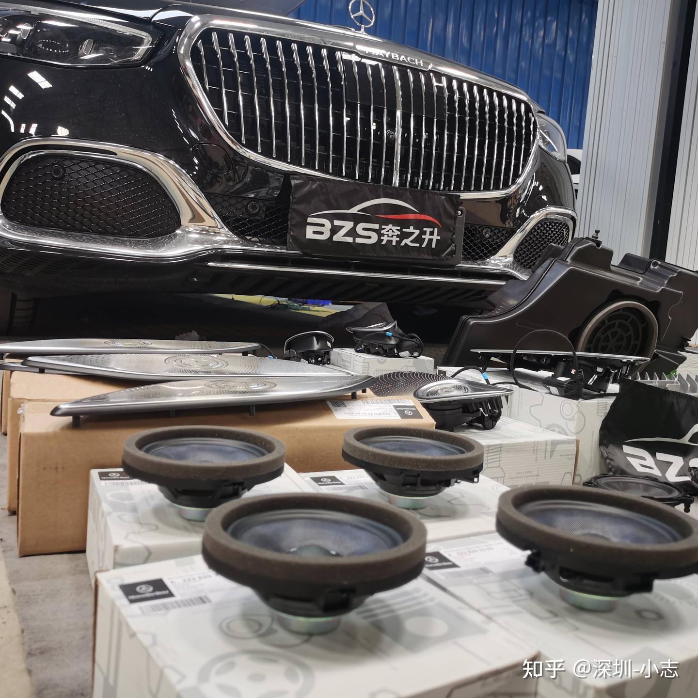 23款迈巴赫S480升级音响界的天花板，高端4D大柏林之声音响 - 知乎