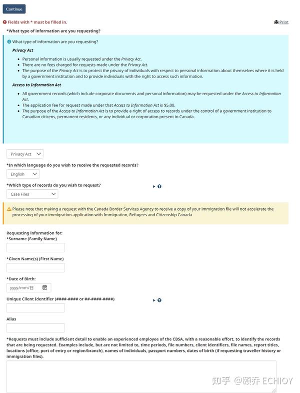 加拿大CBSA可以境外本人免费调档了 - 知乎