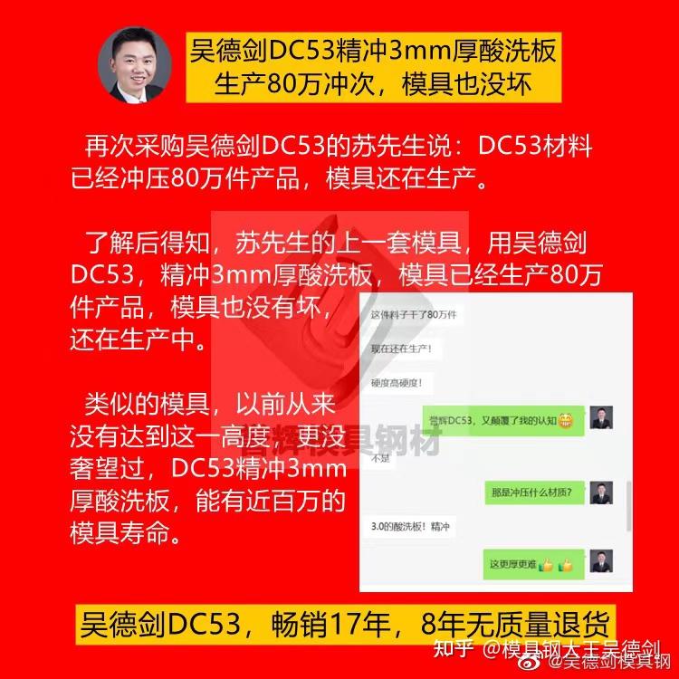 D2和DC53区别，模具钢大王吴德剑从6个方面总结D2和DC53区别（第318篇） - 知乎