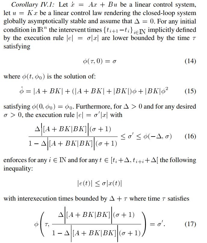 Event-Triggered Real-Time Scheduling of Stabilizing Control Tasks - 知乎