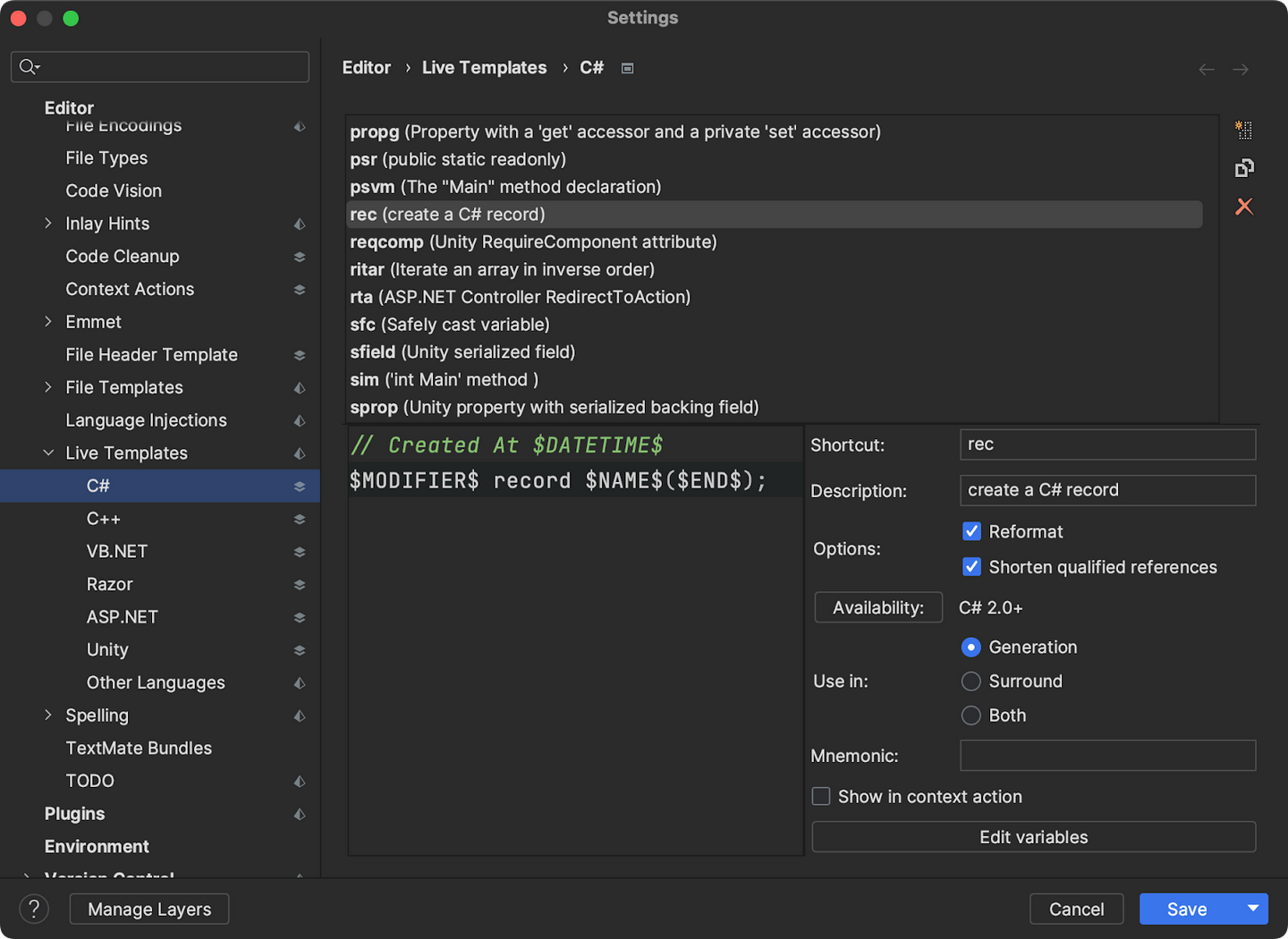 Live Template 指南：利用实时模板提高生产力 - 知乎