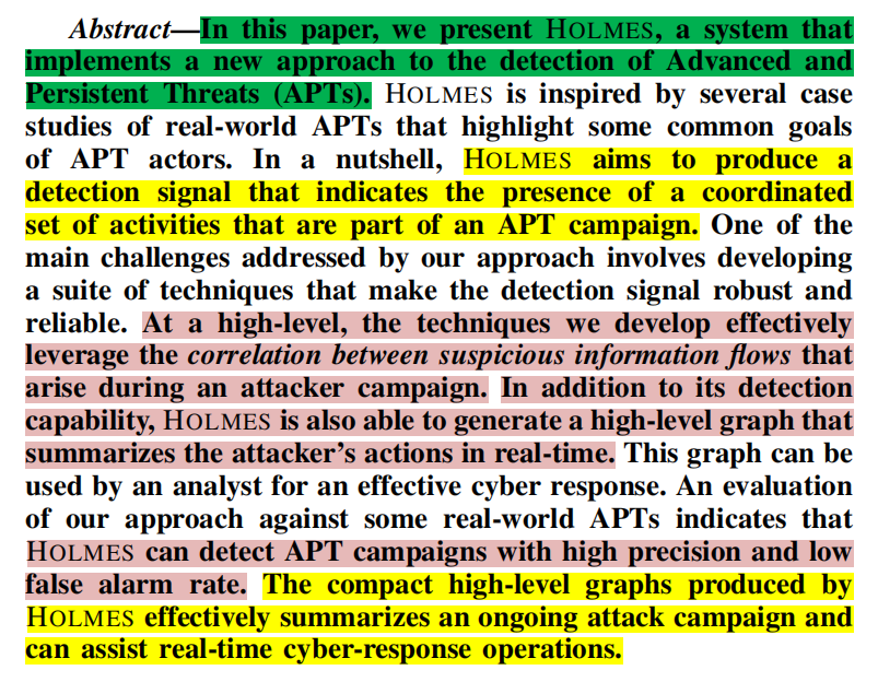 带你读论文丨S&P2019 HOLMES Real-time APT Detection - 知乎
