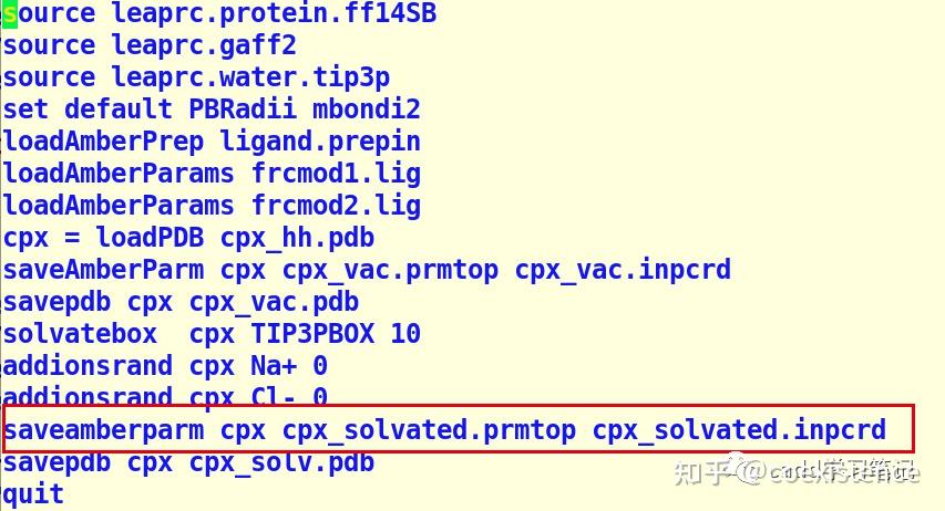 Amber构建共价分子结合体系 - 知乎