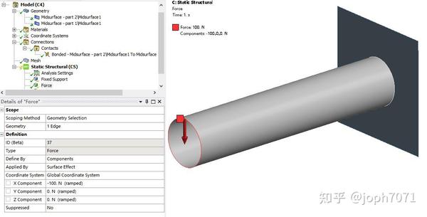 ANSYS Workbench中结构单元的连接方式 - 知乎