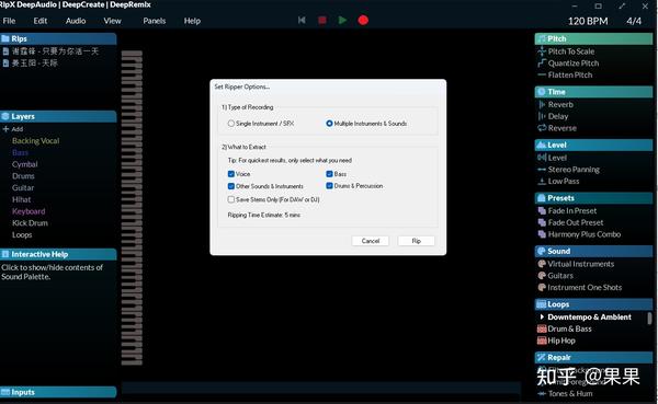 RipX DeepAudio 6 使用demucs V3版模型提取效果更优 - 知乎