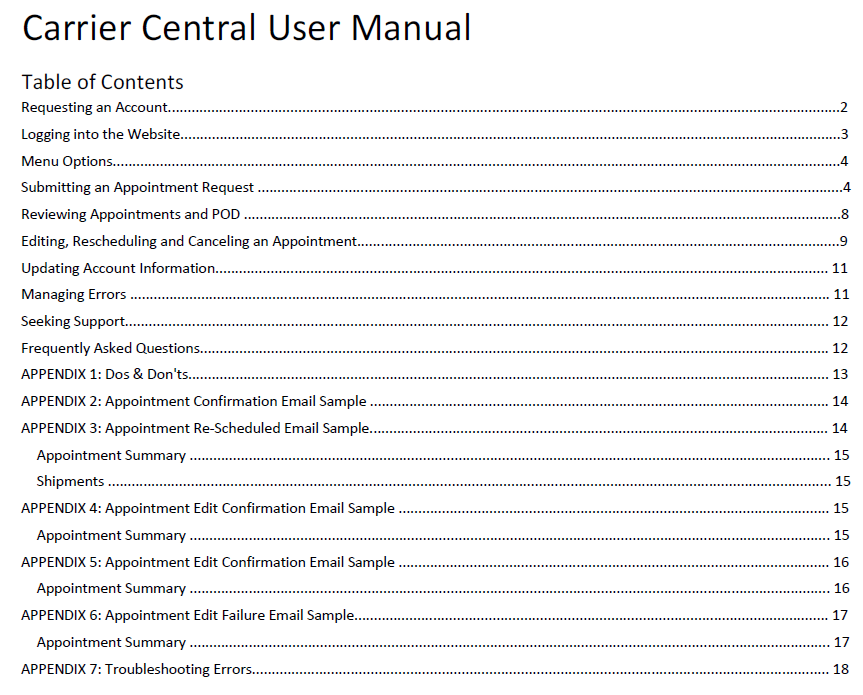 亚马逊承运人平台 Carrier Central User Manual 1 - 知乎