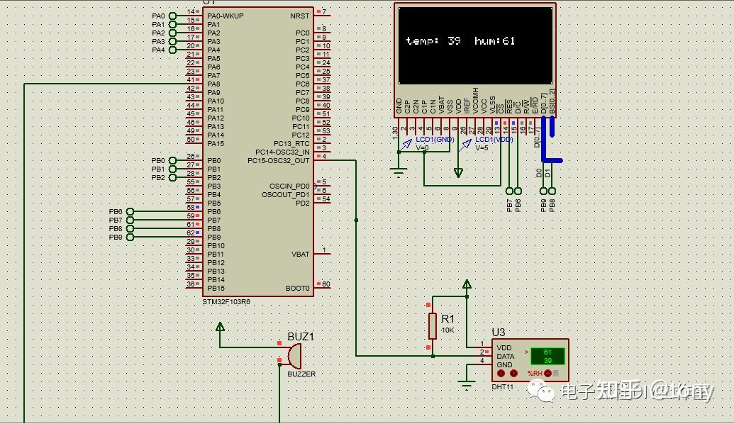 61-基于STM32 单片机的DHT11温湿度检测仿真（仿真+源码+全套资料） - 知乎