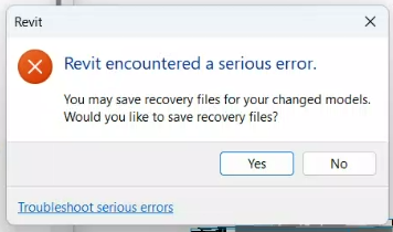 如何解决：在 Revit 中处理模型时显示“Revit 遇到严重错误”，并发生 CER 崩溃？ - 知乎