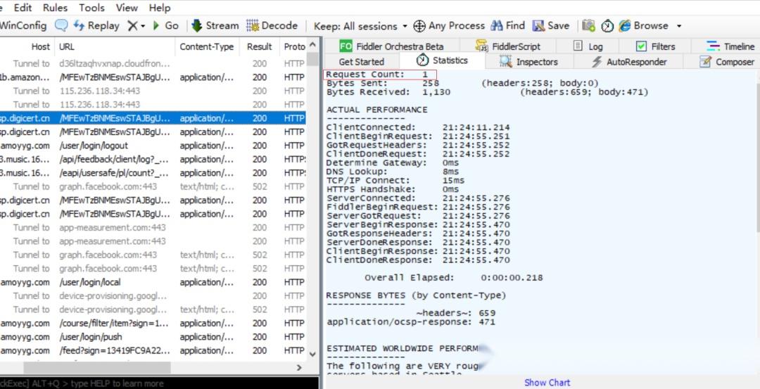 Fiddler ----Statistics - 知乎