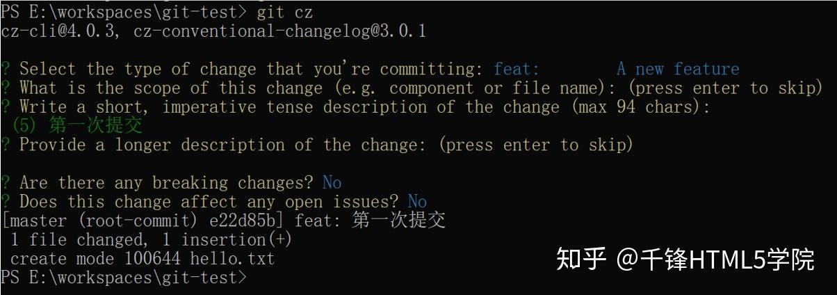 使用 commitizen 规范 Git 提交说明 - 知乎