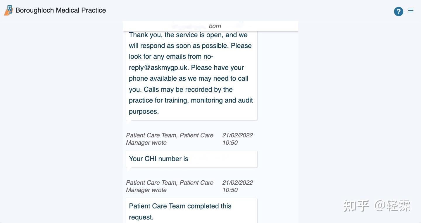 在苏格兰，除了发邮件，如何知道自己的CHI number？ - 知乎