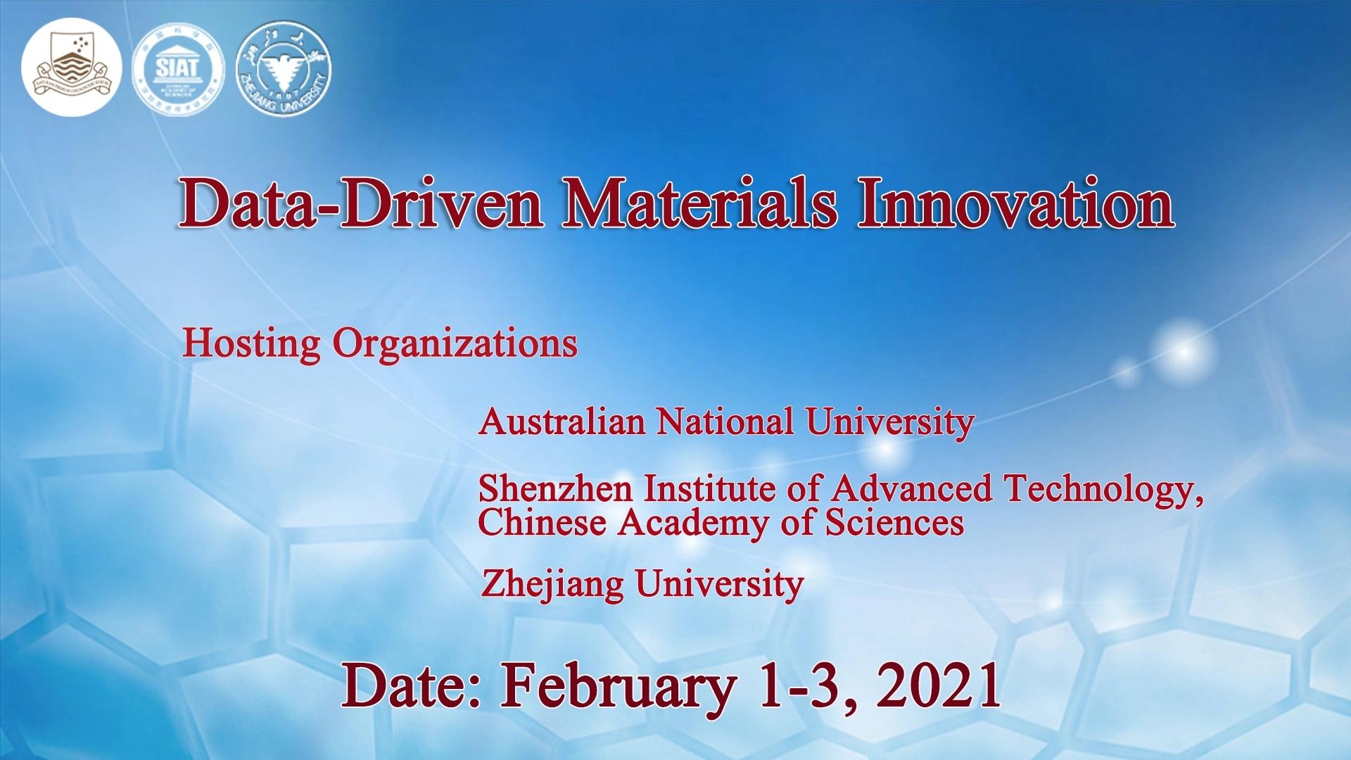 【会议】Data-Driven Materials Innovation - 知乎