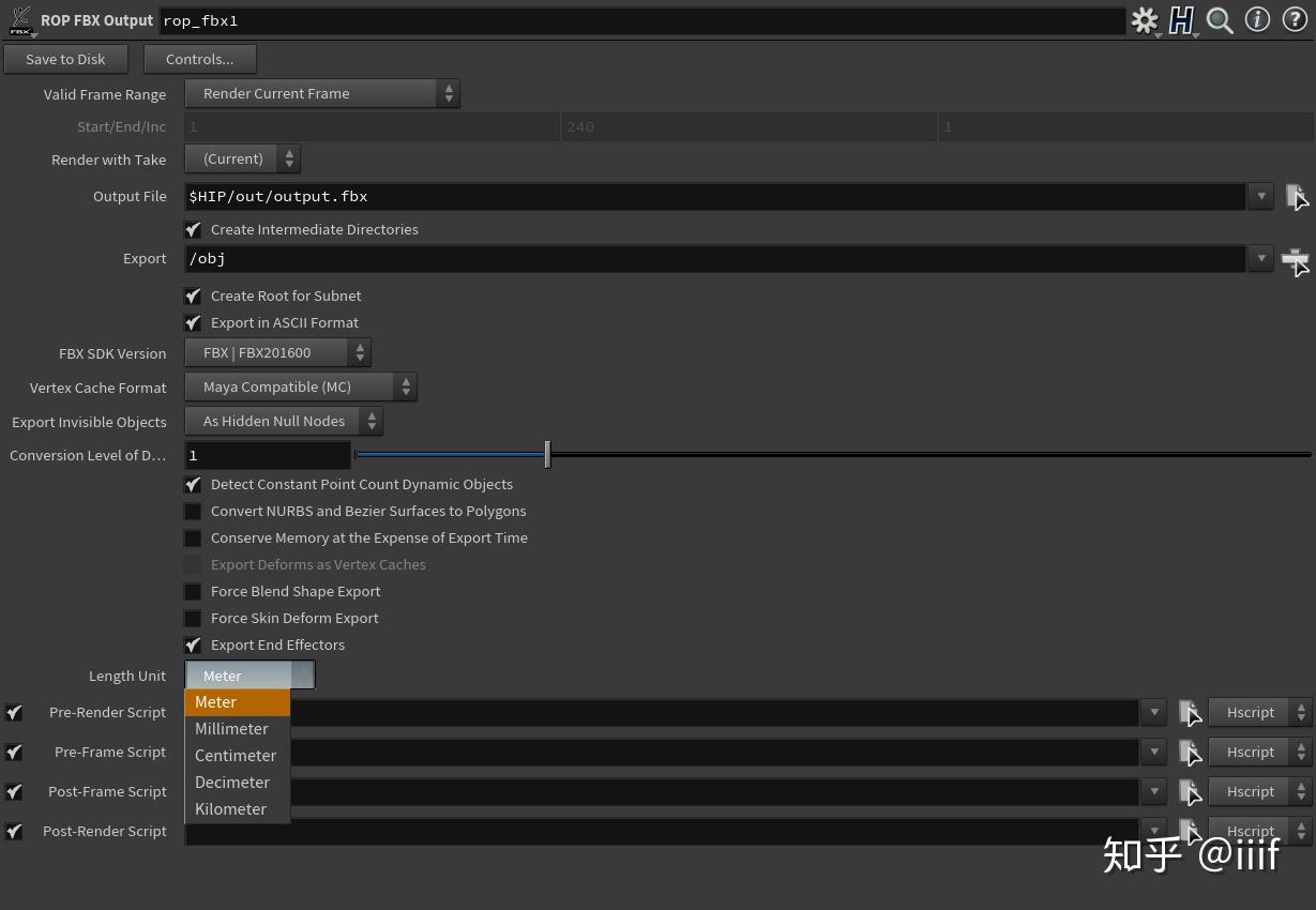 手把手教你设置 Houdini 导出的 FBX 模型长度单位 // 吐槽向 - 知乎